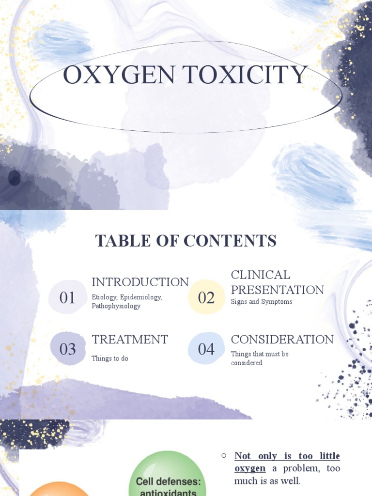 Oxygen Toxicity: Etiology, Pathophysiology, Clinical Presentation ...