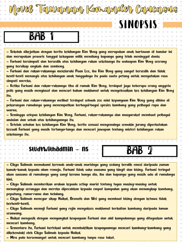 Novel Tawanan Komander Caucasus | PDF