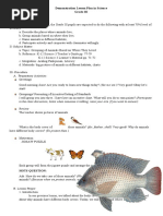 Science Lesson Plan: Animal Classification | PDF | Teachers | Lesson Plan