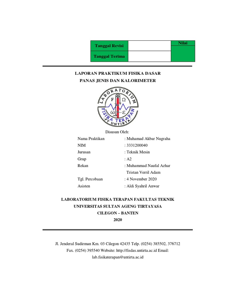 Panas Jenis Dan Kalorimeter | PDF