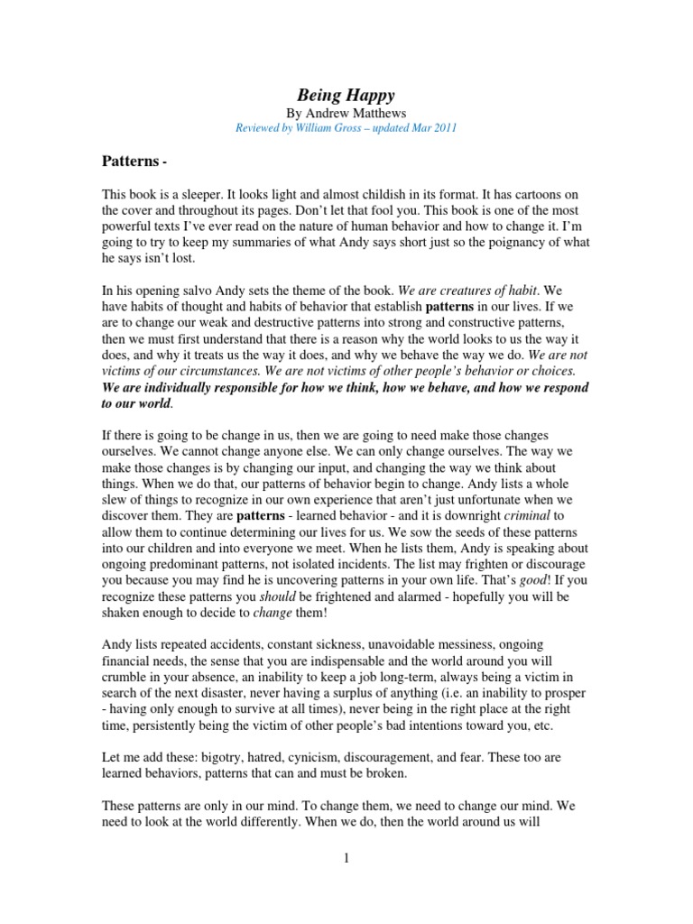 Being Happy | PDF | Guilt (Emotion) | Happiness