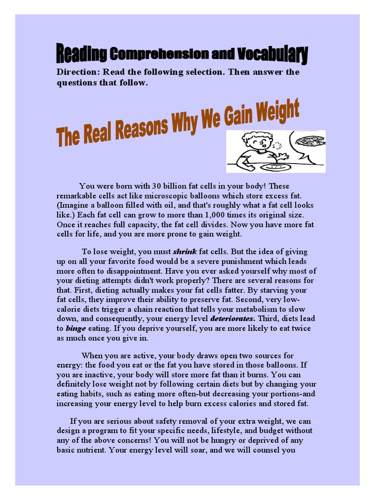 Direction: Read The Following Selection. Then Answer The Questions That ...