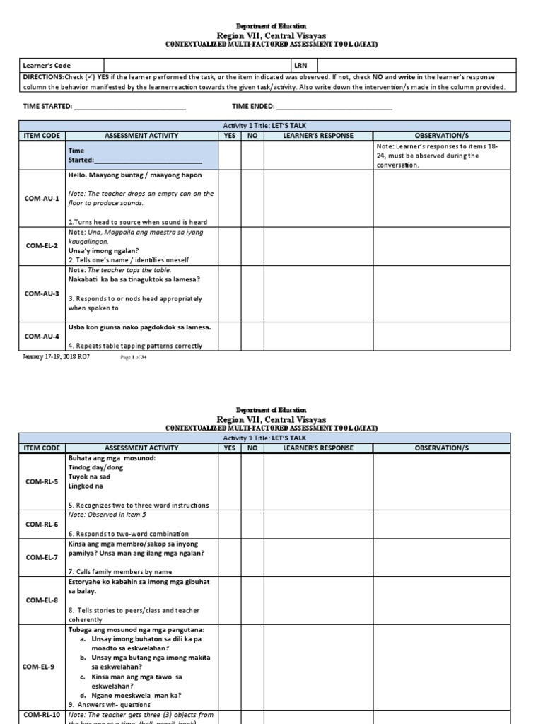Con Mfat Tool - BINISAYA | PDF