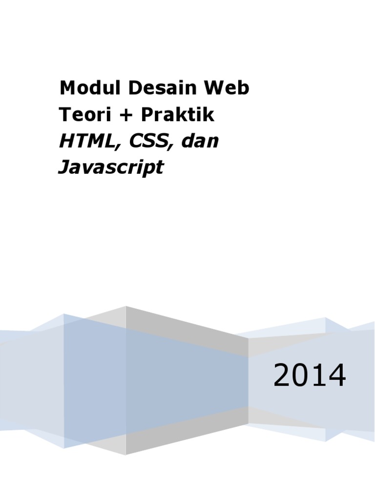 Adoc - Pub Modul Desain Web Teori Praktik HTML Css Dan Javasc | PDF