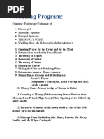 Sample of Debut Program Flow | PDF | Unrest