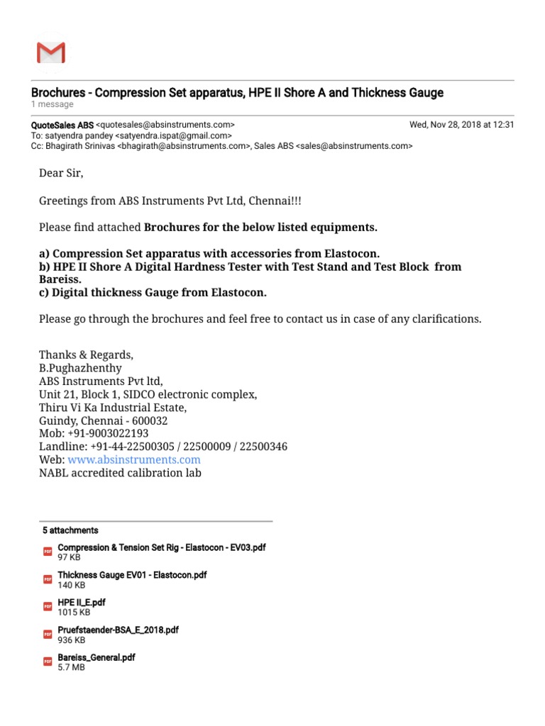 Compression Set Apparatus | PDF