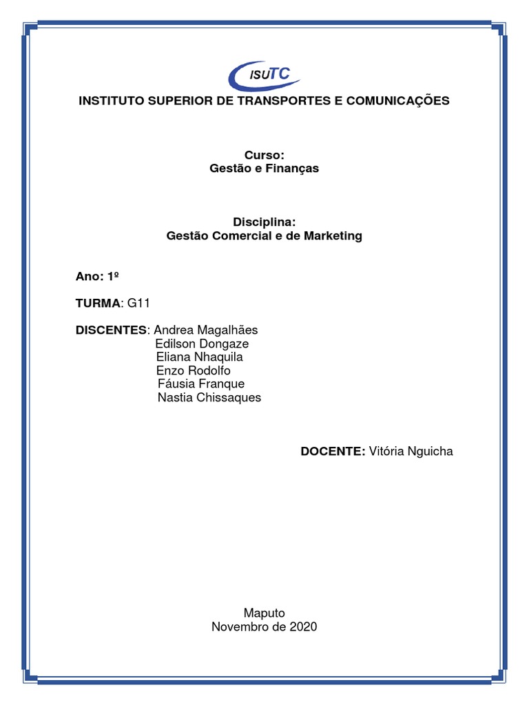 Plano de Maketing - Ely's Delight | PDF | Marketing | Mercado (economia)