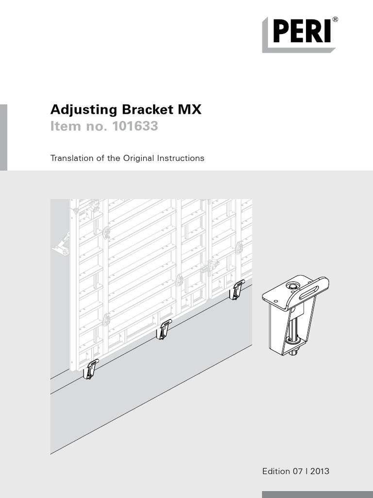Adjusting Bracket MX Instructions For Assembly and Use | PDF