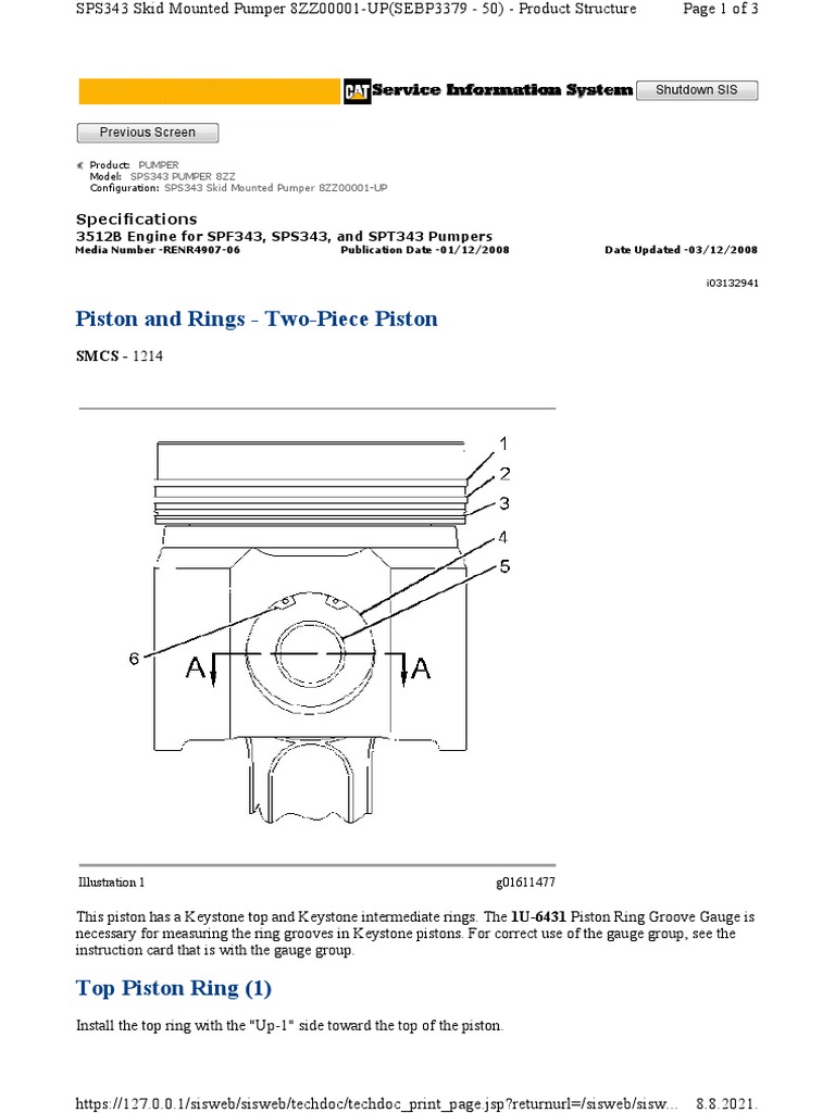Piston and Rings - Two-Piece Piston | PDF | Piston | Vehicle Parts