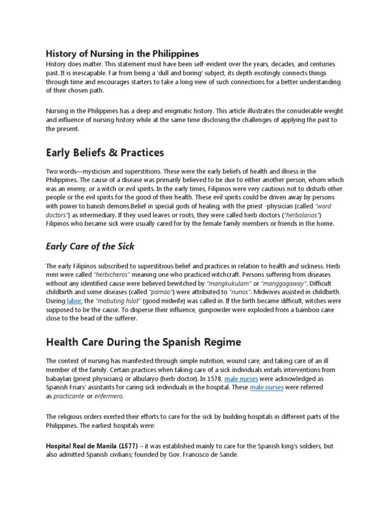 History of Nursing | PDF | Nursing | Hospital