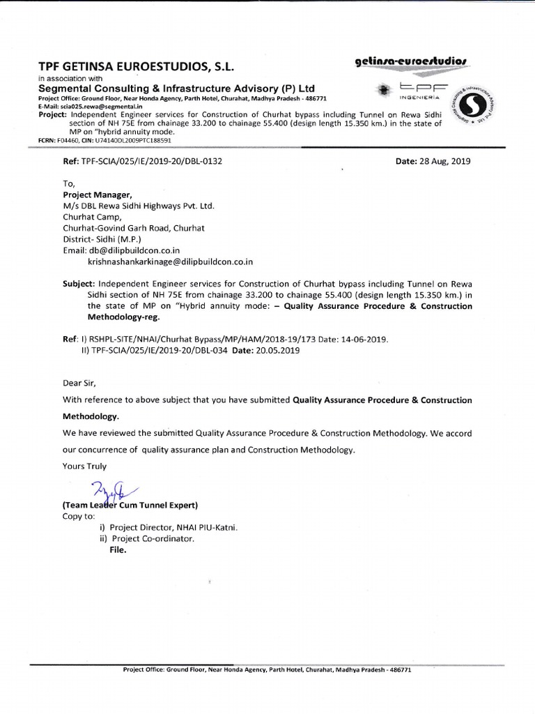 132 QAP & Construction Methodology-Reg | PDF | Technology & Engineering