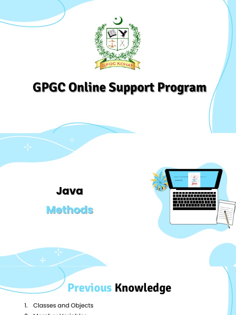 GPGC Online Support Program | PDF | Method (Computer Programming ...
