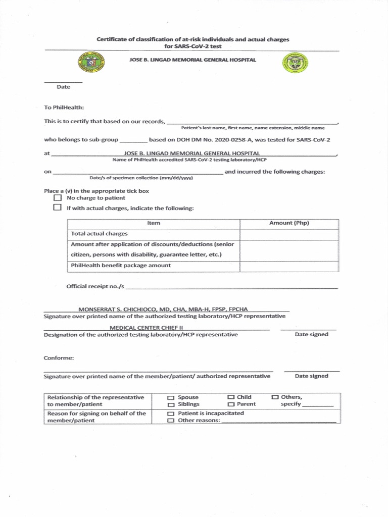 Cert of Classification | PDF