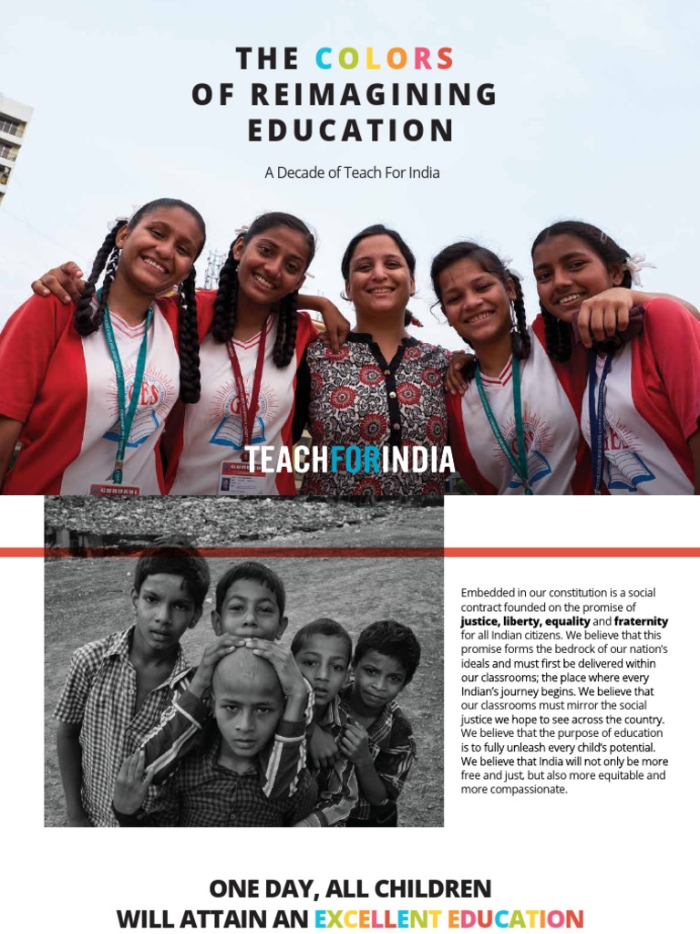THE of Reimagining Education: A Decade of Teach For India | PDF