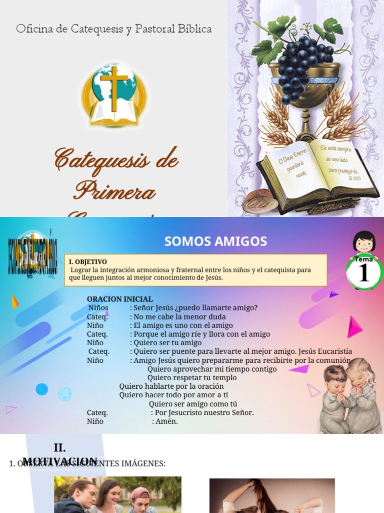 Guía de Catequesis para Primera Comunión | PDF | eucaristía | Oración