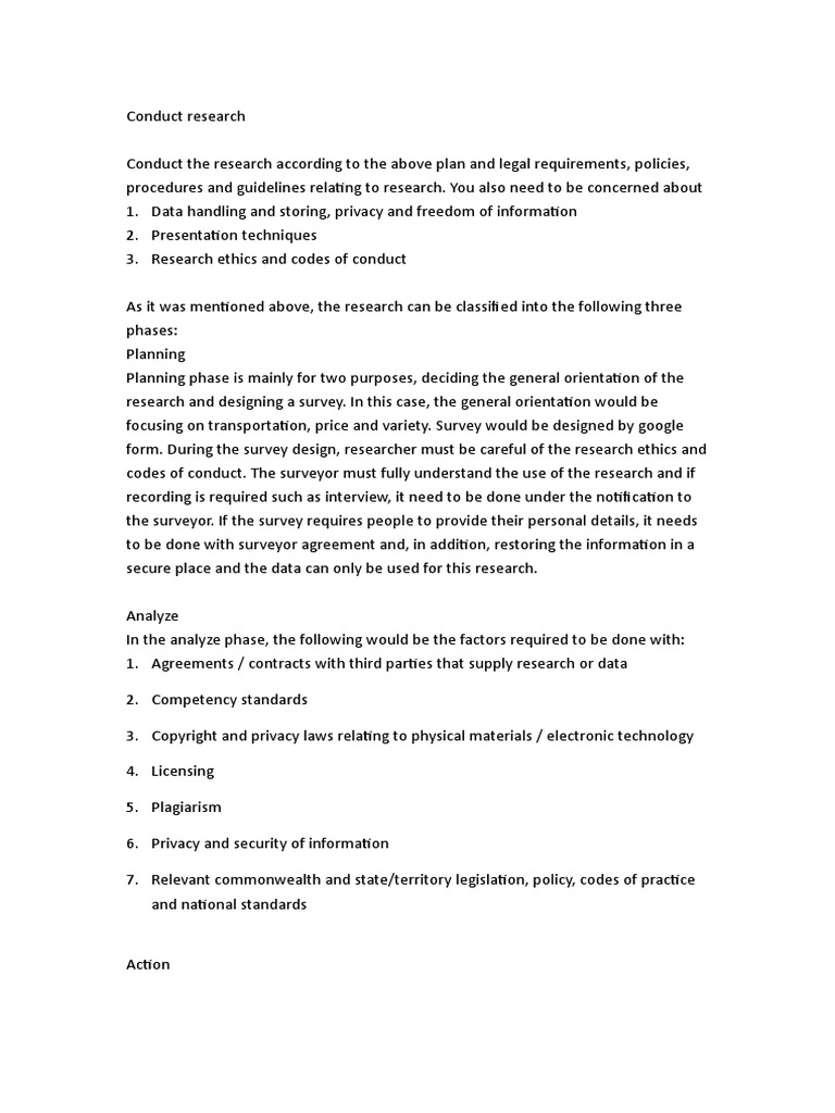 Conduct Research | PDF