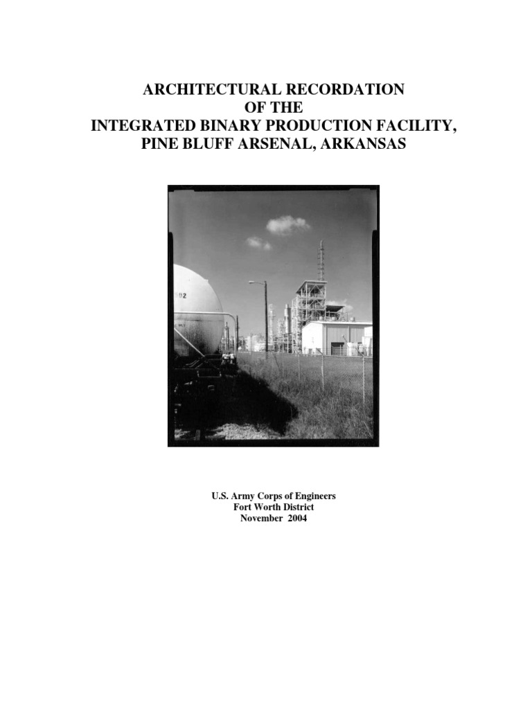 ICBF Architectural Recordation Report | PDF | Chemical Weapon | Nerve Agent