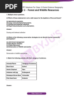 Forest and Wildlife Resources - Class 10 Notes Padhle | PDF