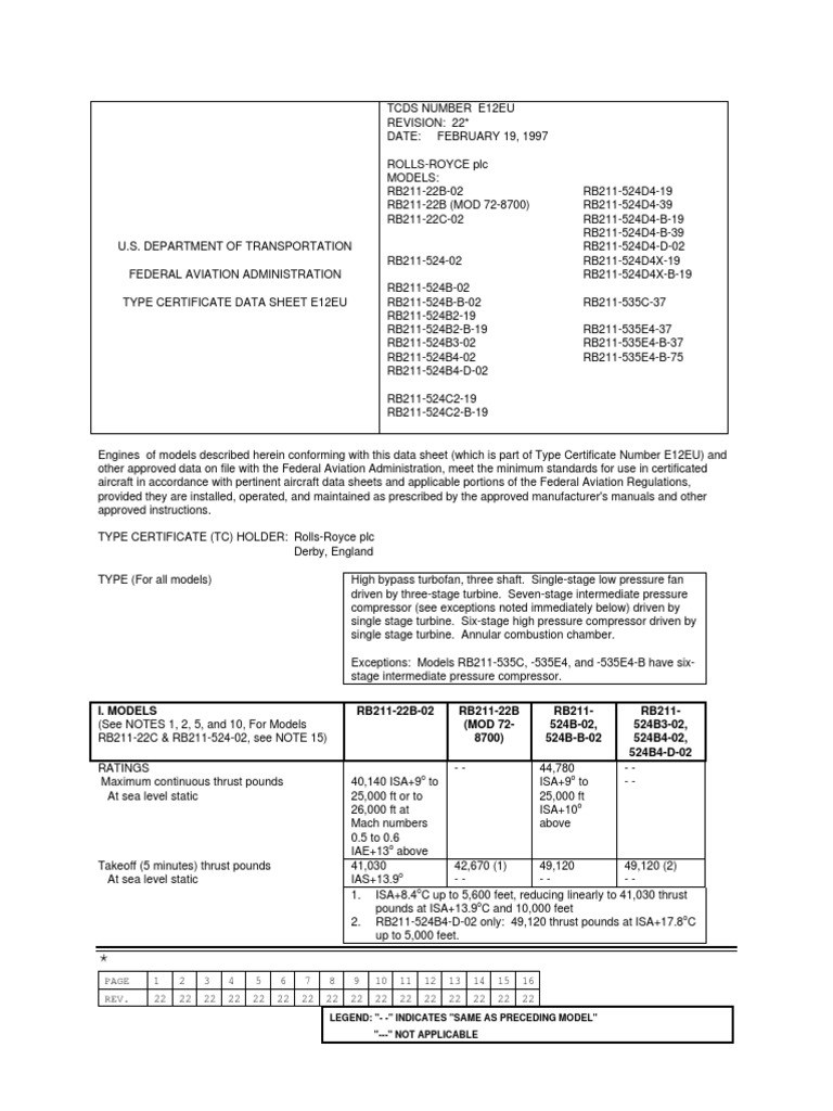 RB211 2 | PDF | Horsepower | Aviation