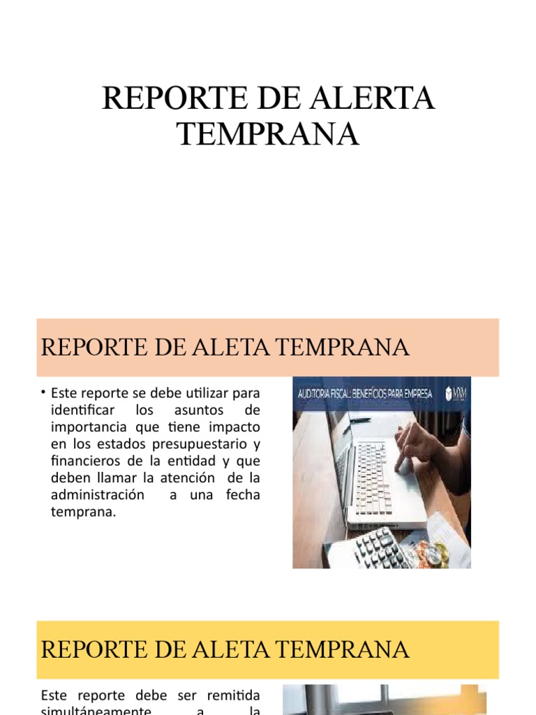 Reporte de Alerta Temprana | PDF