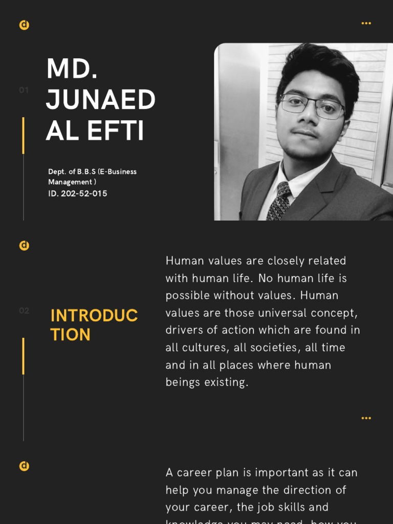 MD. Junaed Al Efti: Dept. of B.B.S (E-Business Management) | PDF | Self Esteem | Applied Psychology