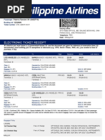 Cebu Pacific Flight Itinerary Sample | PDF | Aviation | Business