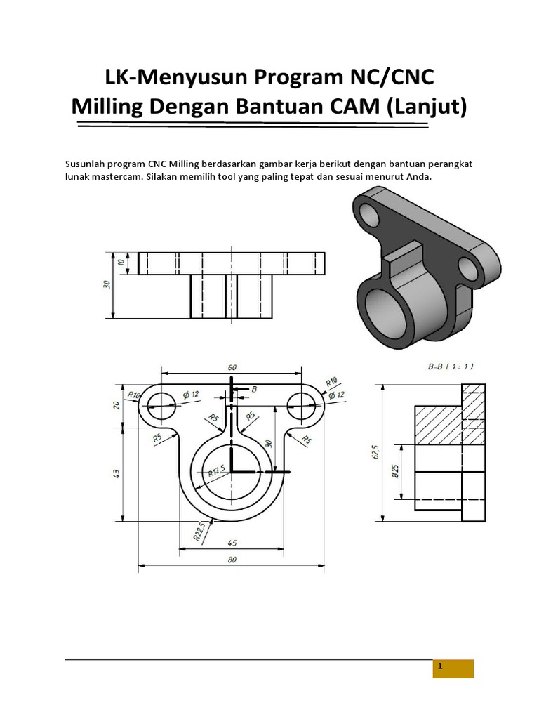 LK-Menyusun Program NC-CNC Milling Dengan Bantuan CAM-Lanjut | PDF ...