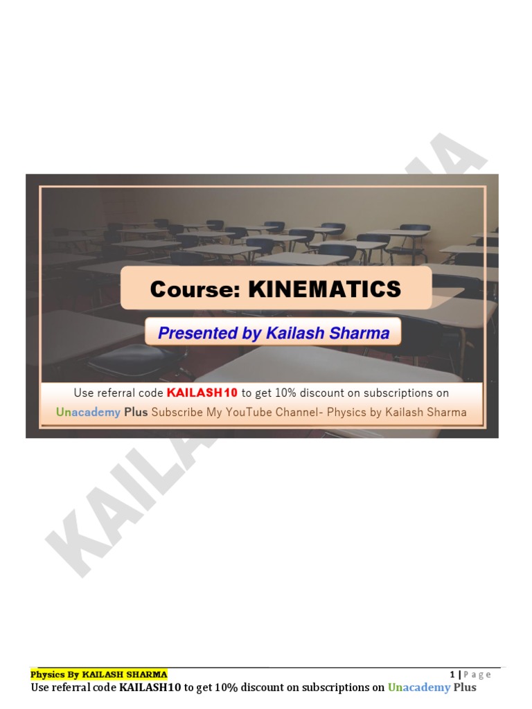 Sheet Kinematics Student Copy With Ans | PDF | Acceleration | Projectiles