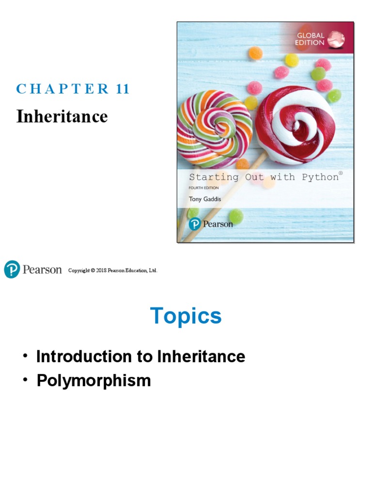 Gaddis Python 4e Chapter 11 | PDF | Inheritance (Object Oriented ...