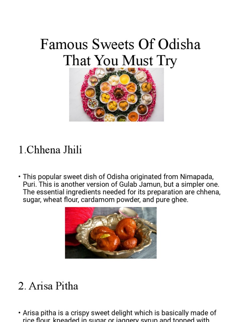 Famous Sweets of Odisha That You Must Try | PDF