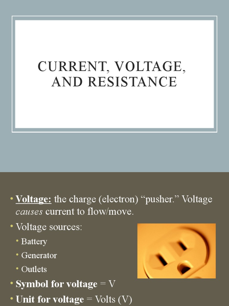 Current And Resistance Pdf Electrical Resistance And Conductance