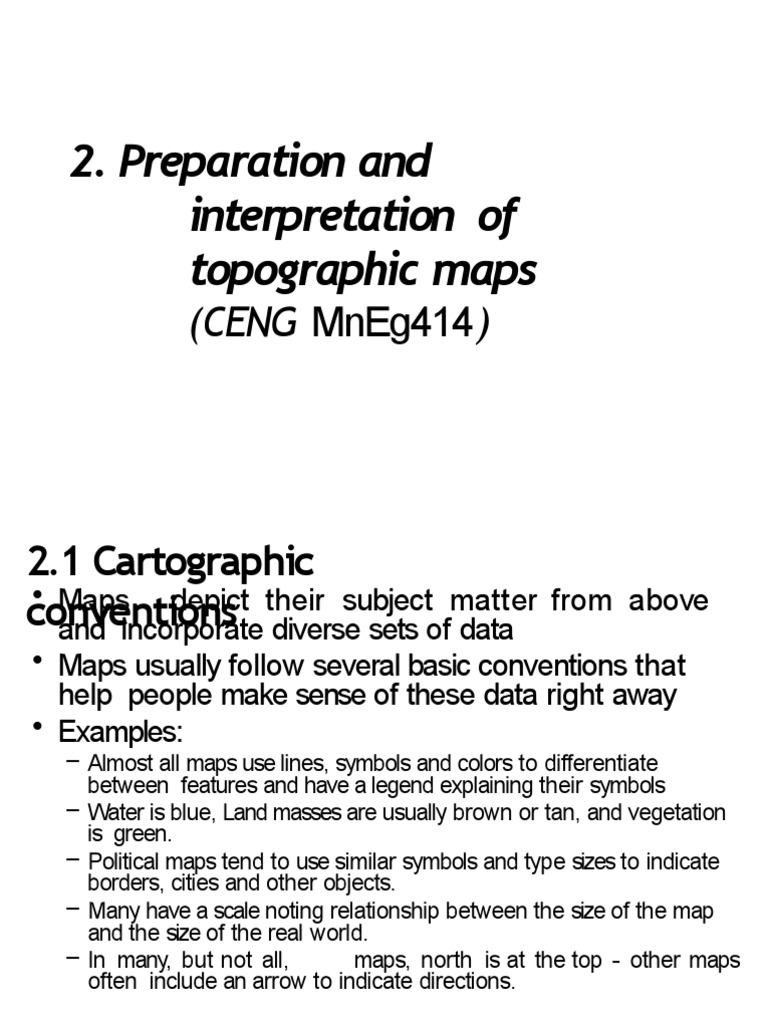 Preparation and Interpretation of Topographic Maps | PDF | Map | Area