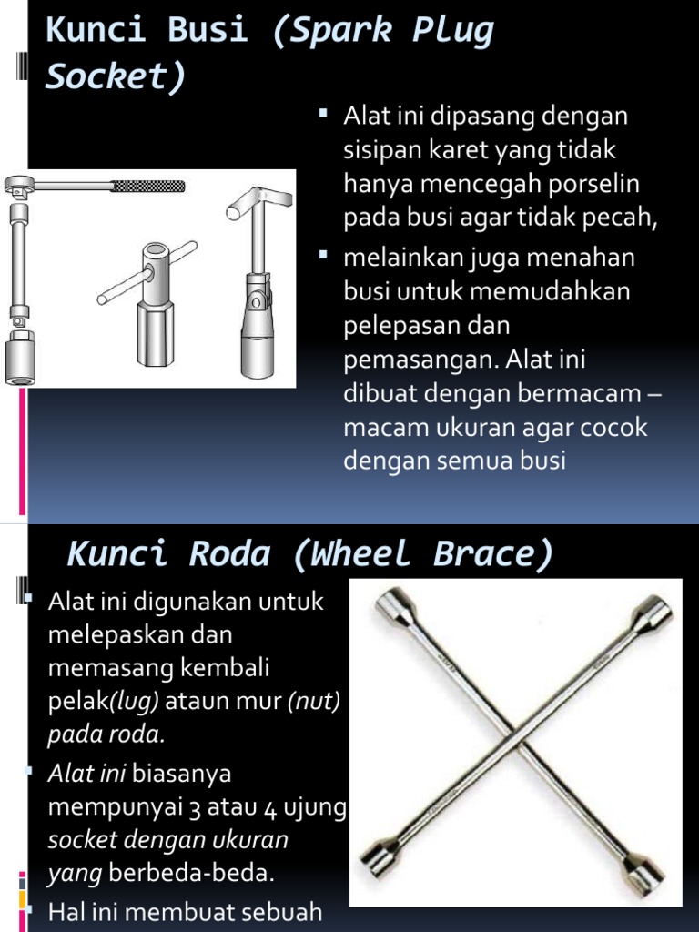 Fungsi dan Jenis Kunci Busi dalam Perbaikan | PDF | Griya & Taman