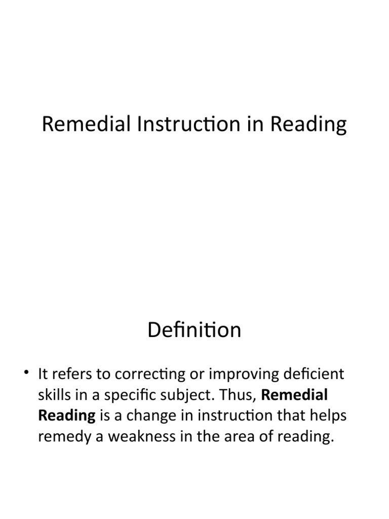Understanding Remedial Reading Instruction | PDF | Phonics | Syllable