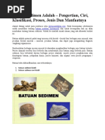 Batu Rijang Dan Proses Pembentukannya | PDF | Ilmu Sosial