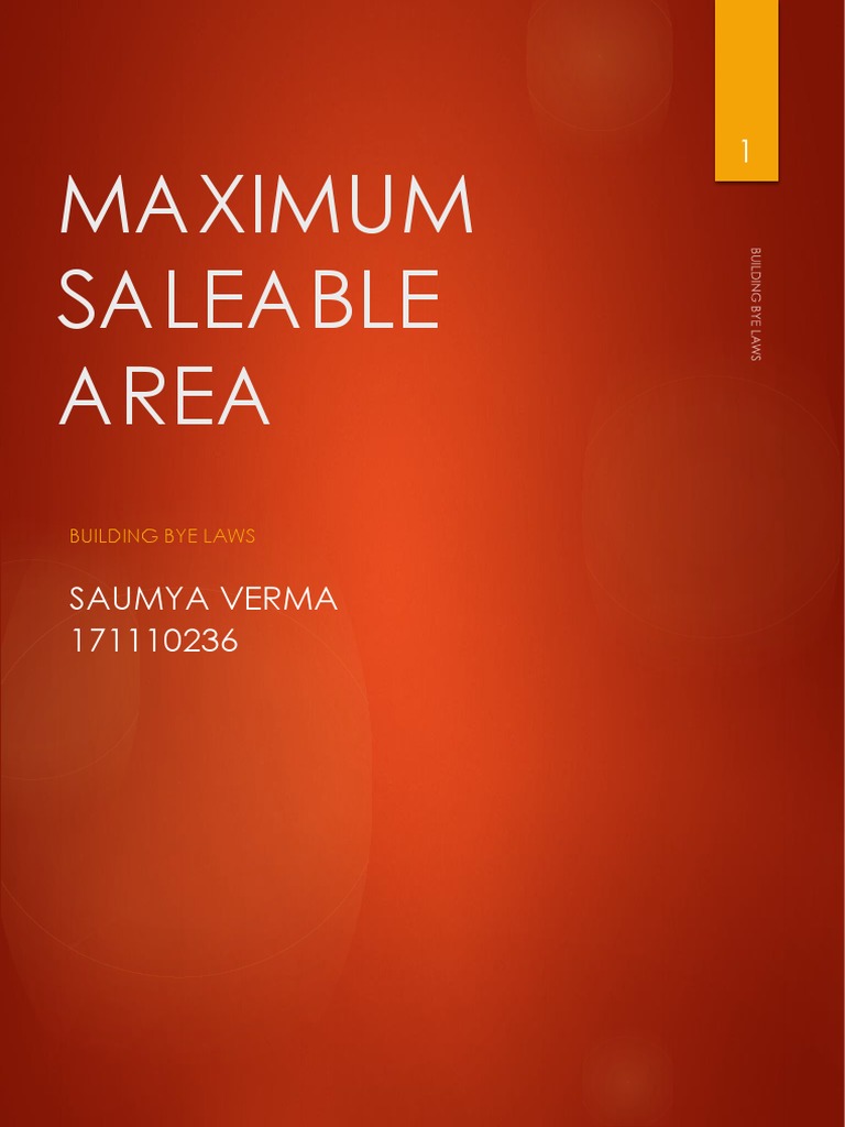 Maximizing Saleable Area in Building Bye Laws | PDF | Stairs | Elevator
