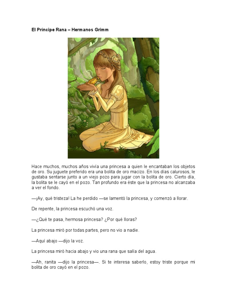 El Príncipe Rana: Cuento de Grimm | PDF