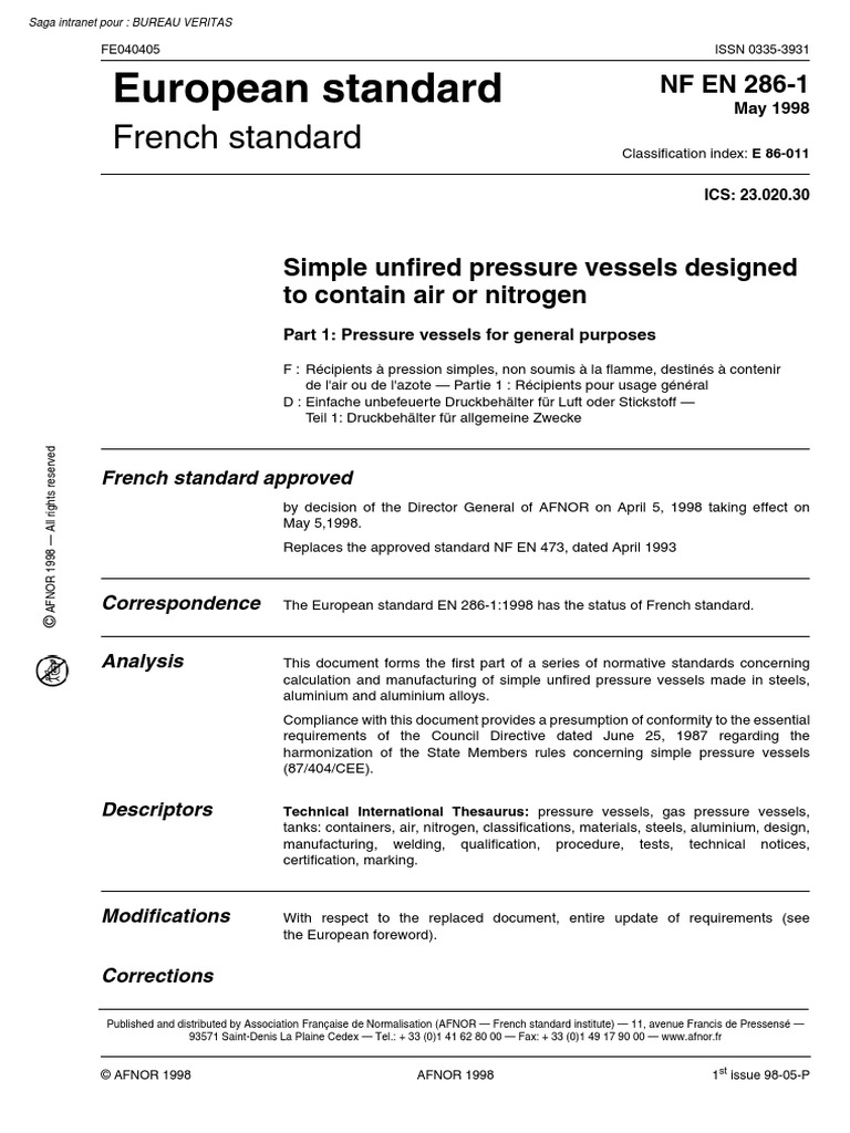 En 286-1 | PDF | Welding | Construction