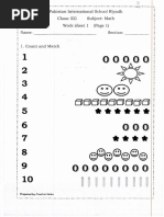 UKG Maths Worksheets | PDF | Worksheet | Homework