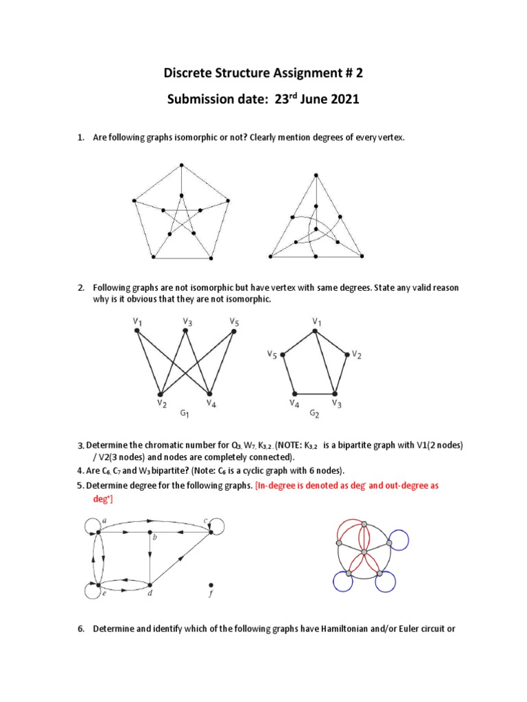 Discrete Structure Assignment#2 | PDF