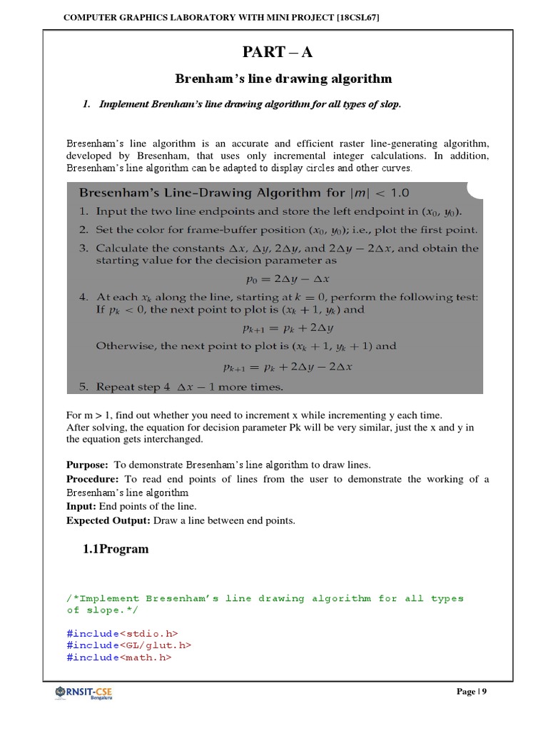 Bresenham and Traingle Rotation | PDF | Algorithms | Computing
