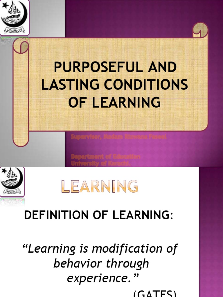 2.5 Purposeful Learning | PDF