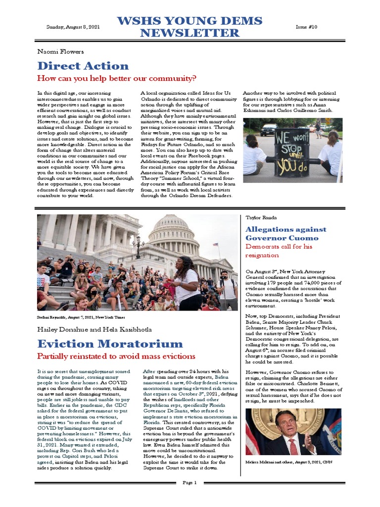 Full Newsletter 10 | PDF | Joe Biden | Nancy Pelosi