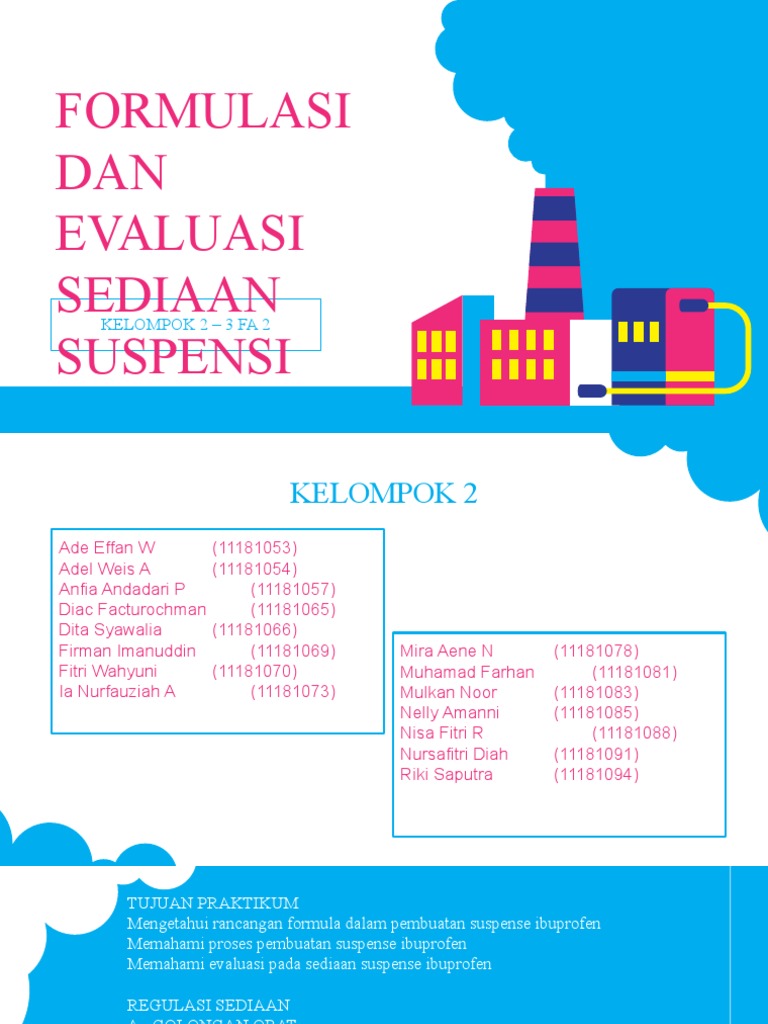 FORMULASI SUSPENSI IBUPROFEN | PDF