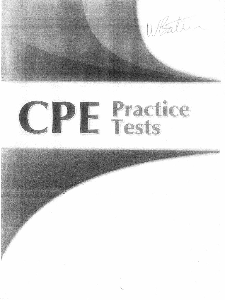 Grivas Cpe Practice Tests 2013 | PDF