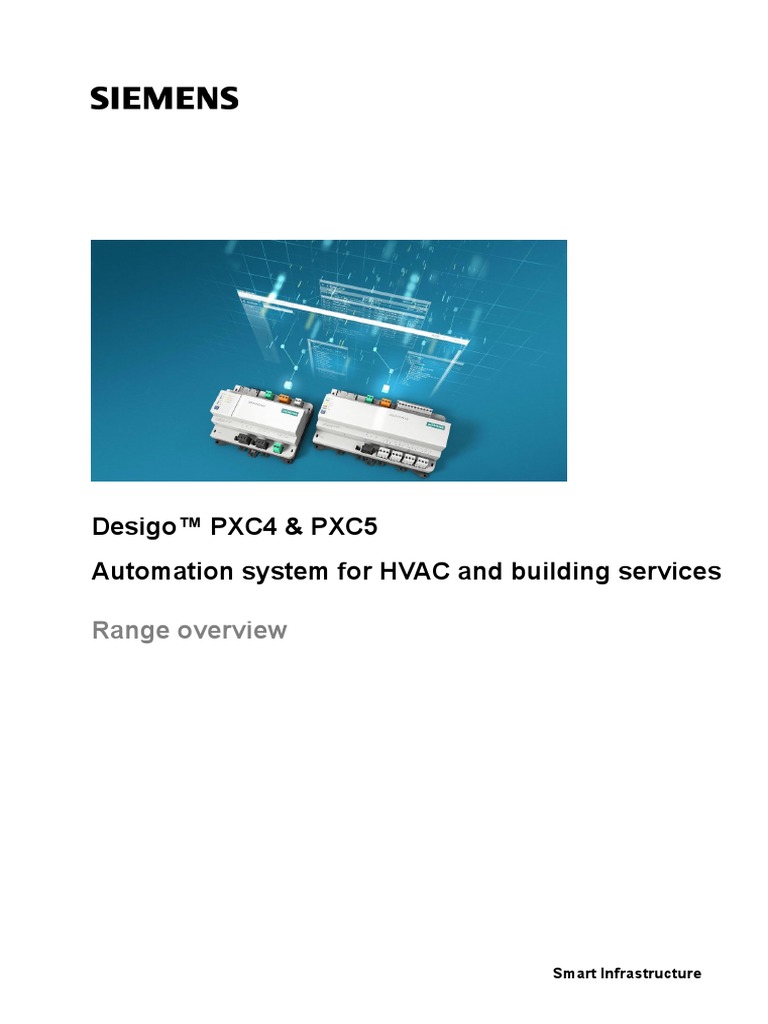 Desigo™ PXC4 & PXC5 Automation System For HVAC and Building Services ...