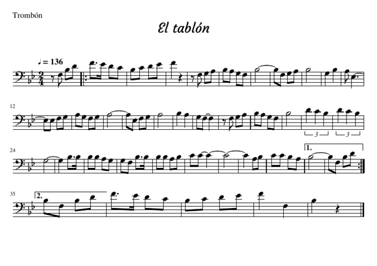 El Tablón-Trombón | PDF