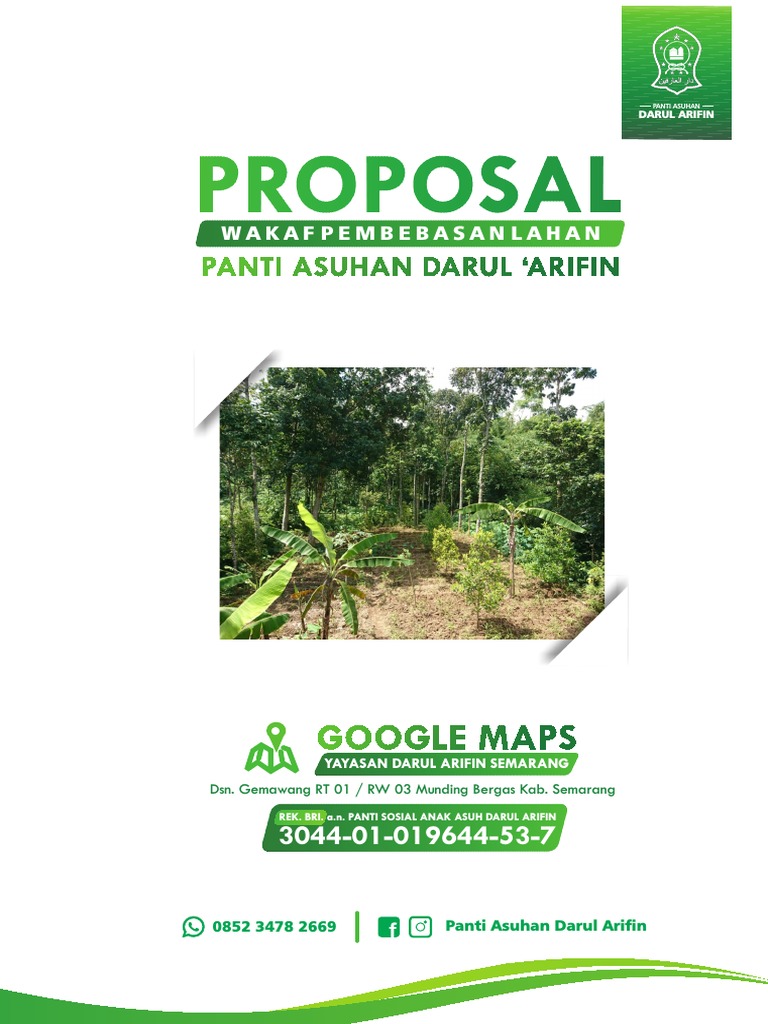 Proposal Wakaf Darul Arifin | PDF