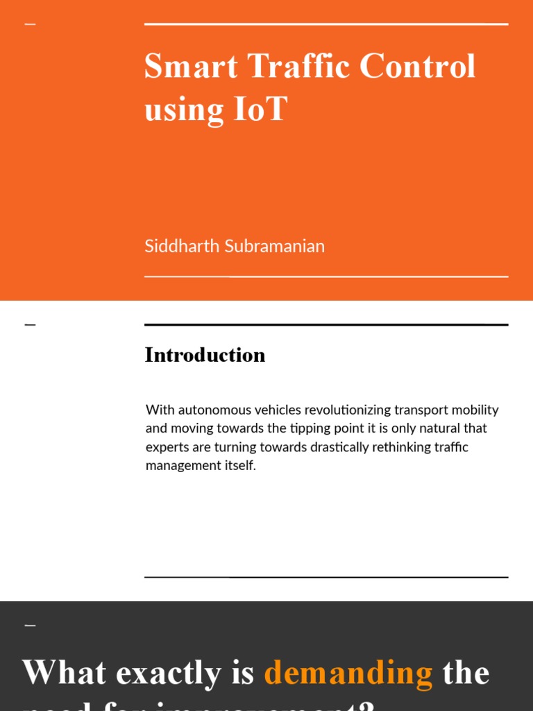 IoT Smart Traffic Control System | PDF