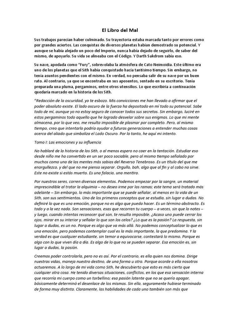 El Libro Del Mal | PDF